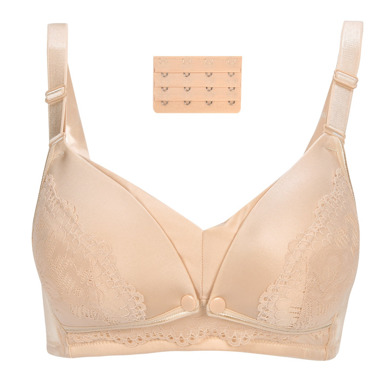 Nehlobo Women's Breastfeeding Bras Front Closure Thin Soft Comfy ...