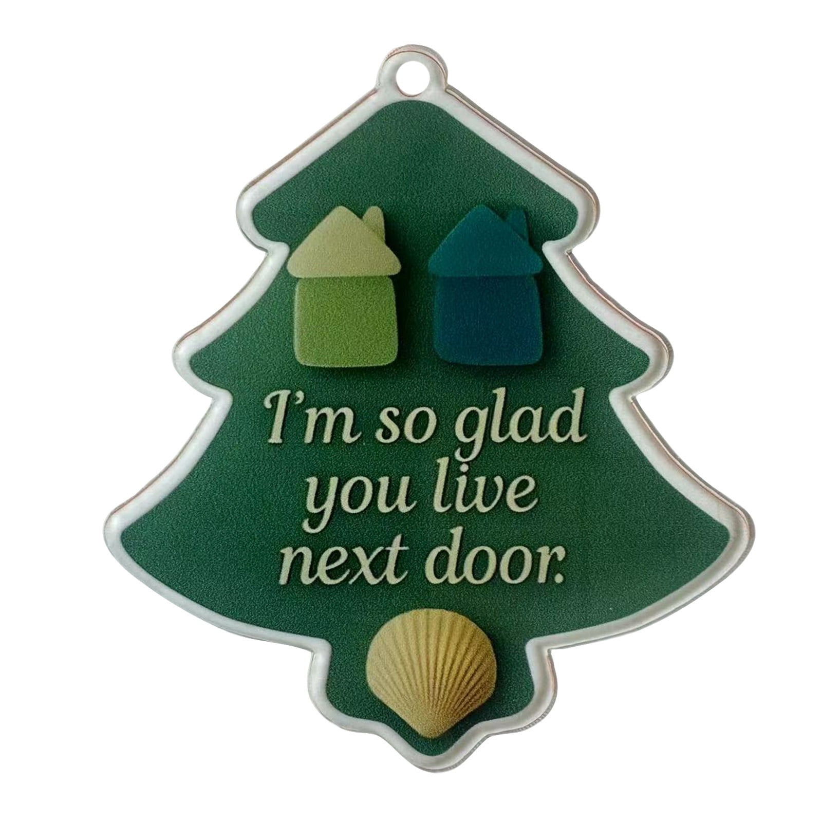 Neighbor Friendship Ornament with Inspirational Quote Unique Decorative ...