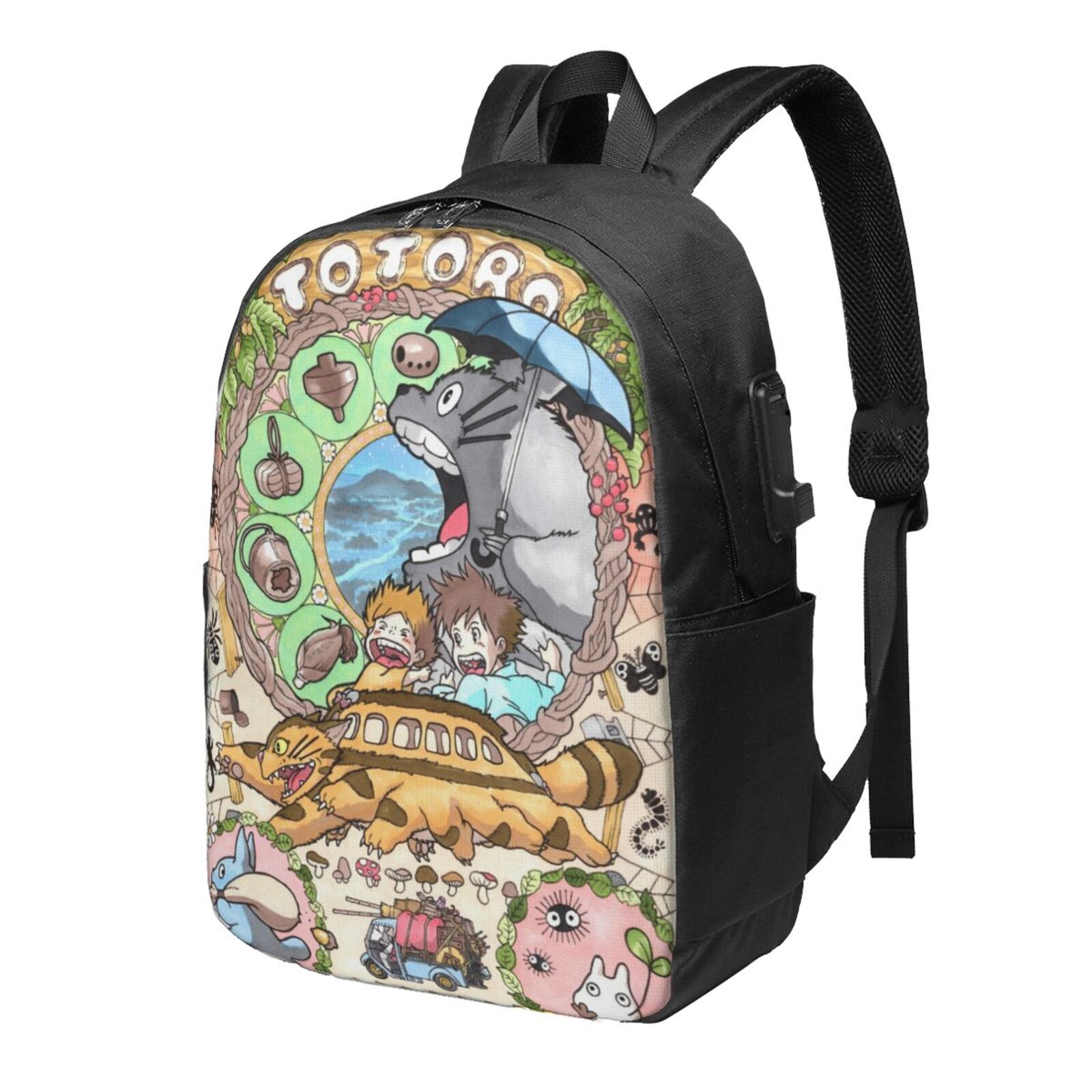 My Neighbor Totoro Backpack For Men Women Teen , Water Resistant Casual ...