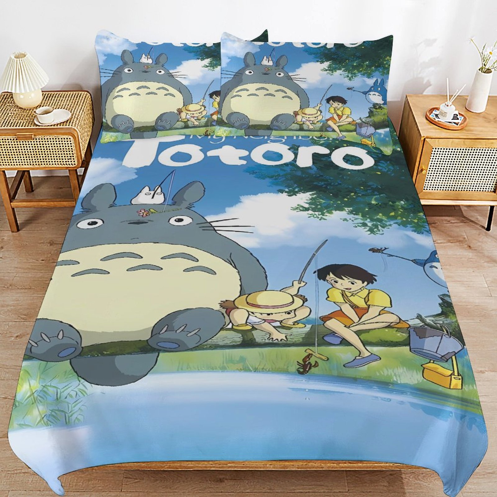 My Neighbor Totoro Bed Duvet Cover Microfiber Bedding Sets 3D Printed ...