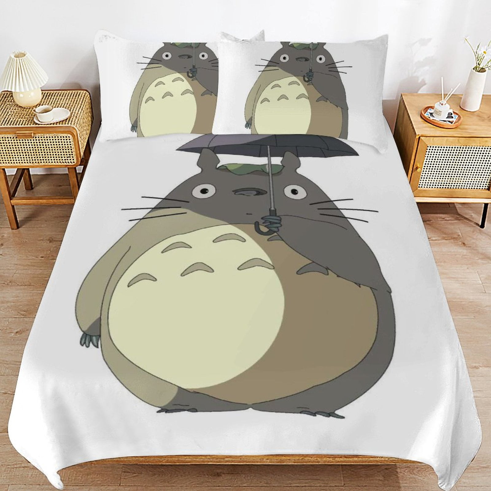 My Neighbor Totoro Bed Duvet Cover Microfiber Bedding Sets 3D Printed ...