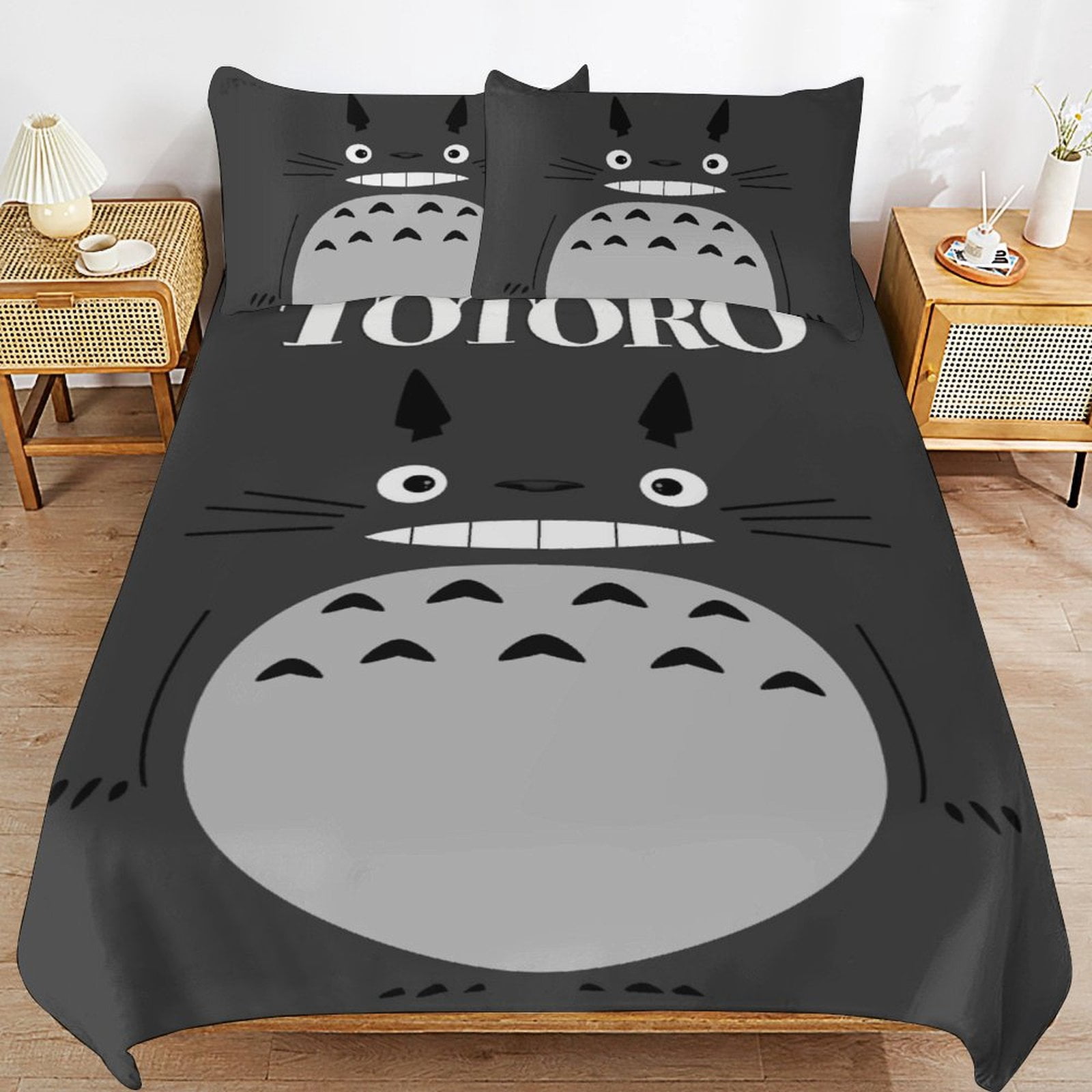 My Neighbor Totoro Bed Duvet Cover Microfiber Bedding Sets 3D Printed ...