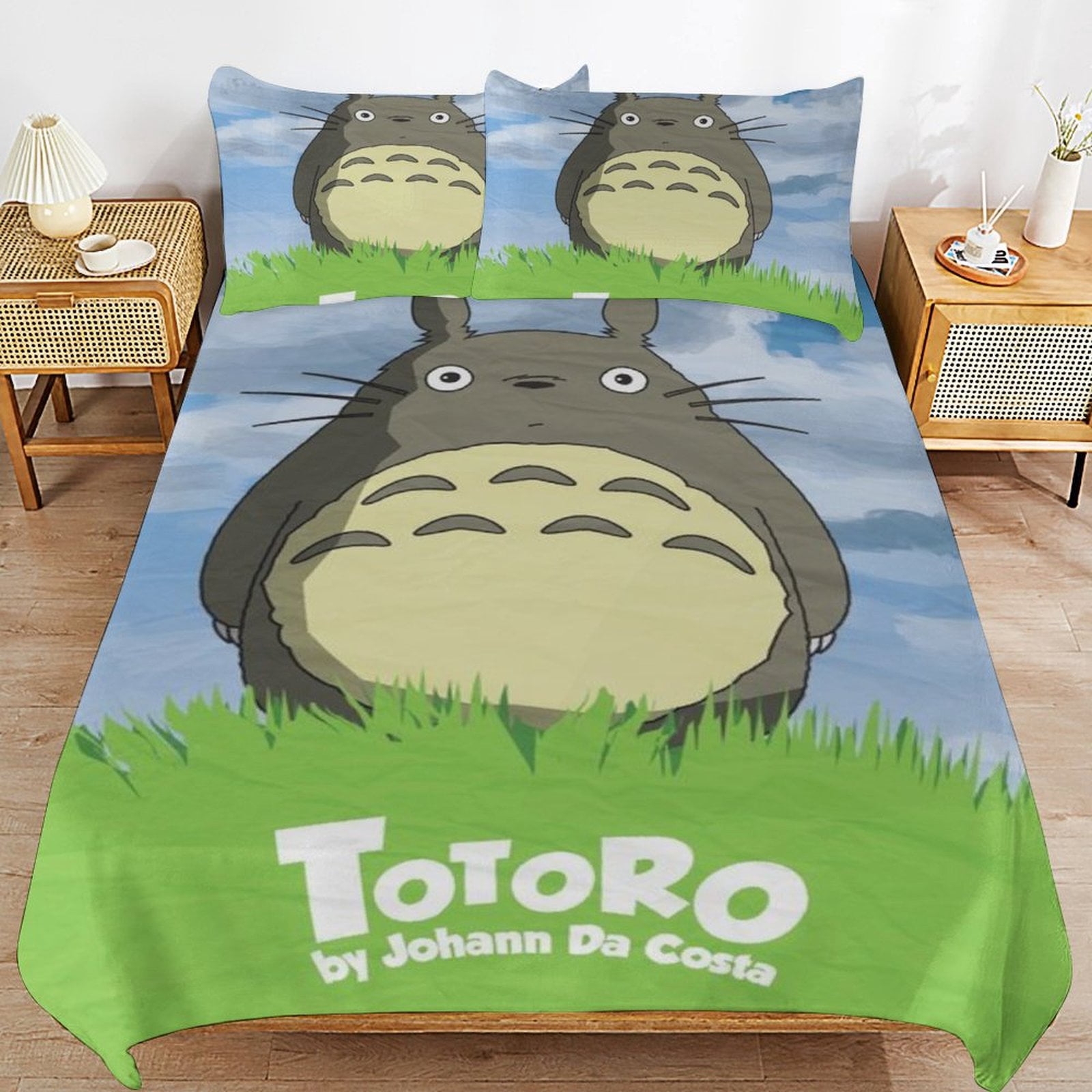 My Neighbor Totoro Bed Duvet Cover Microfiber Bedding Sets 3D Printed ...