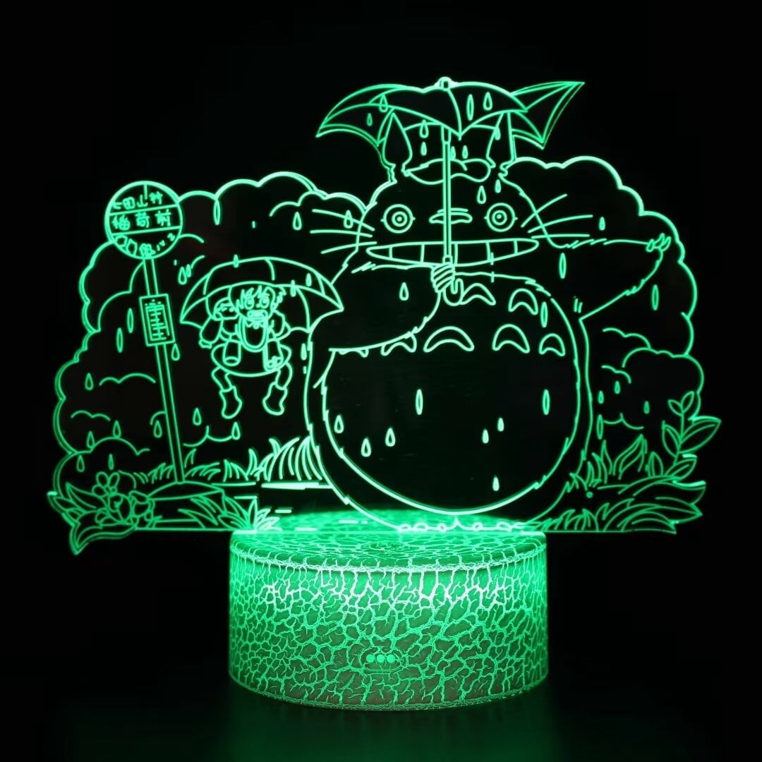 Cartoon Anime Totoro - LED Night Light Smart Touch Night Lamp with 16 ...