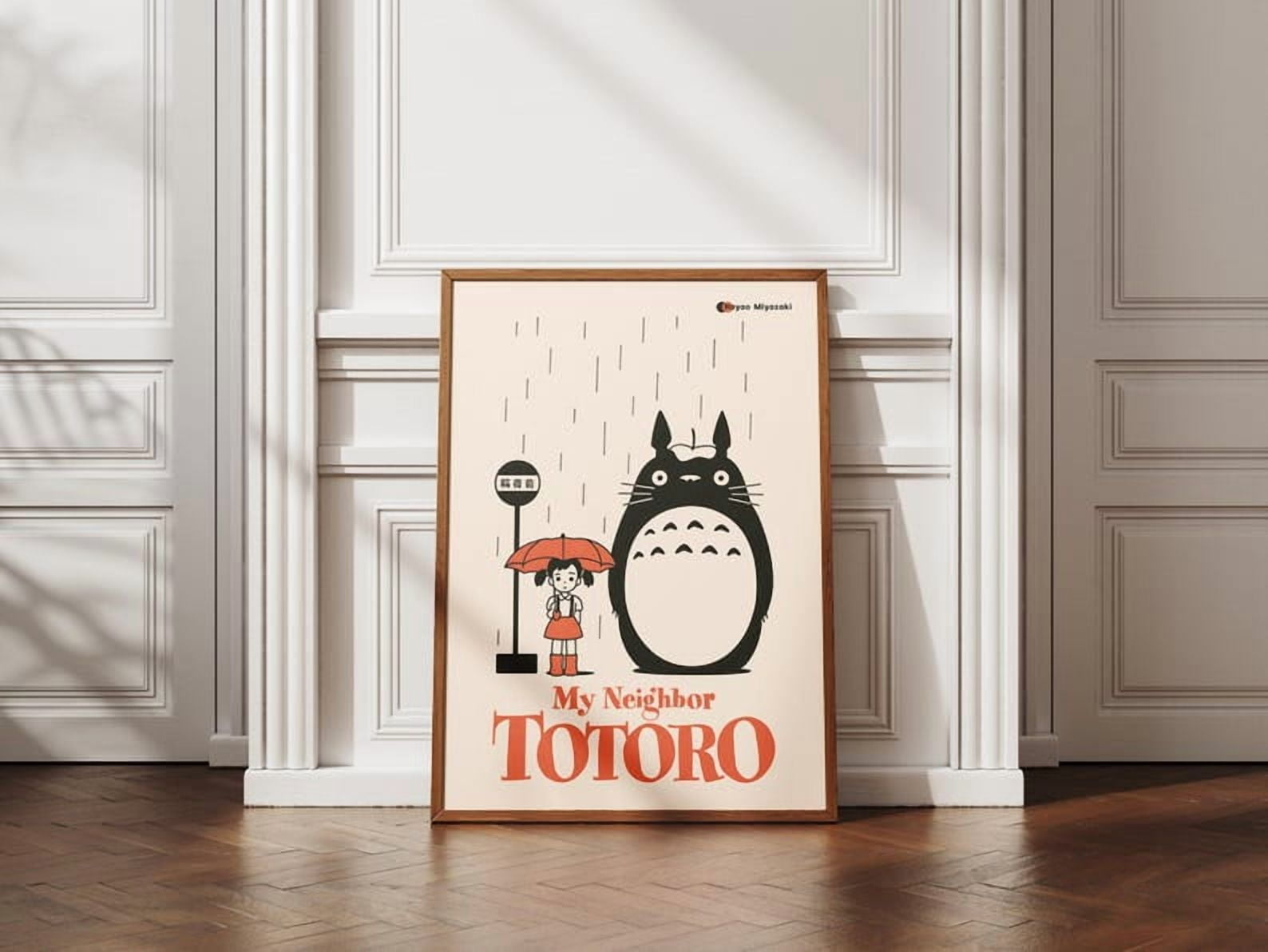 My Neighbor Totoro Poster, Studio Ghibli Vintage Anime Art Print ...