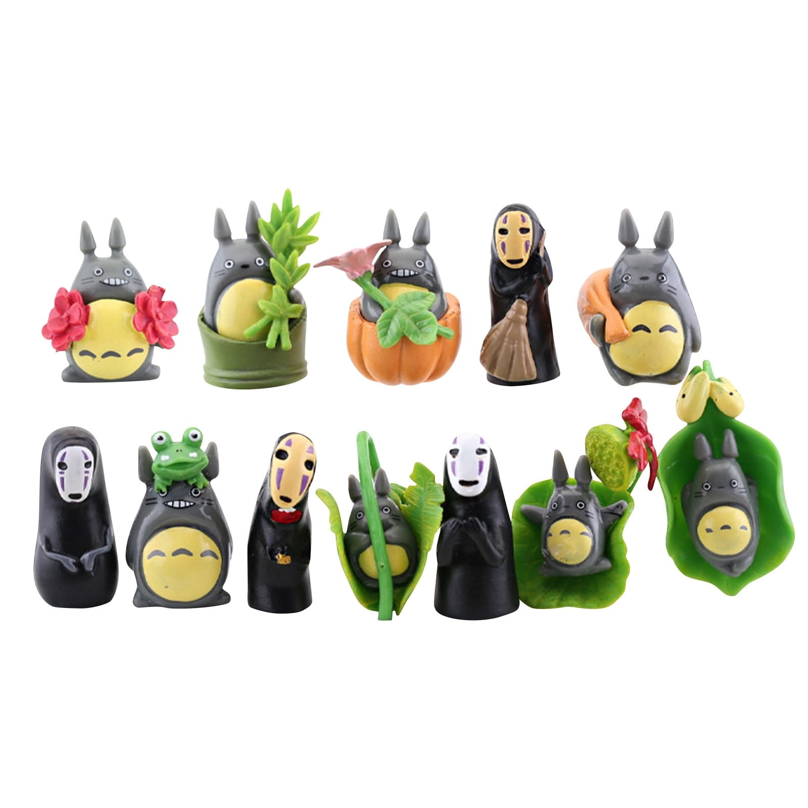 My Neighbor Totoro & Spirited Away Action Figures Sets - Set of 9 Pcs ...