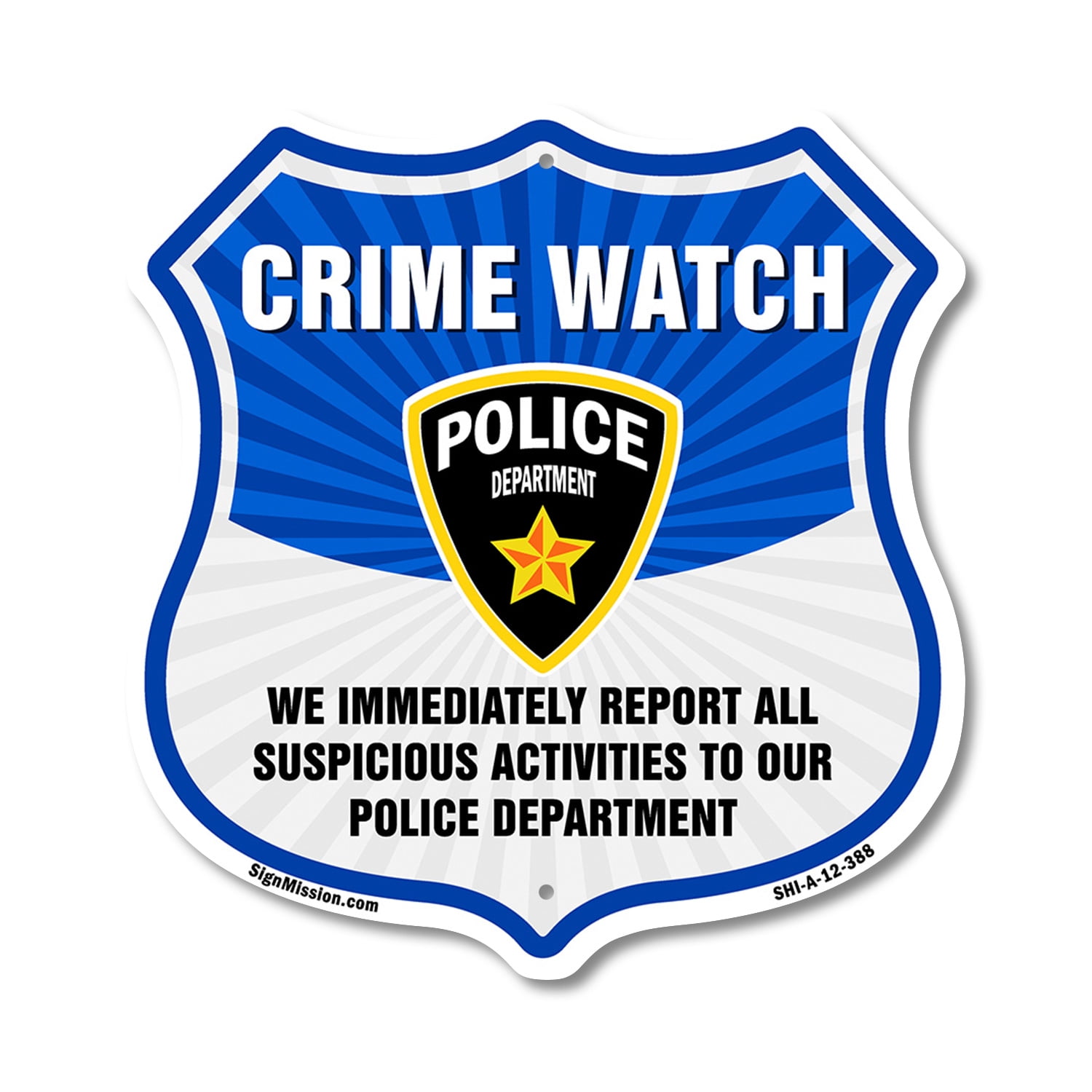 Neighborhood Crime Watch We Immediately Report All Suspicious ...