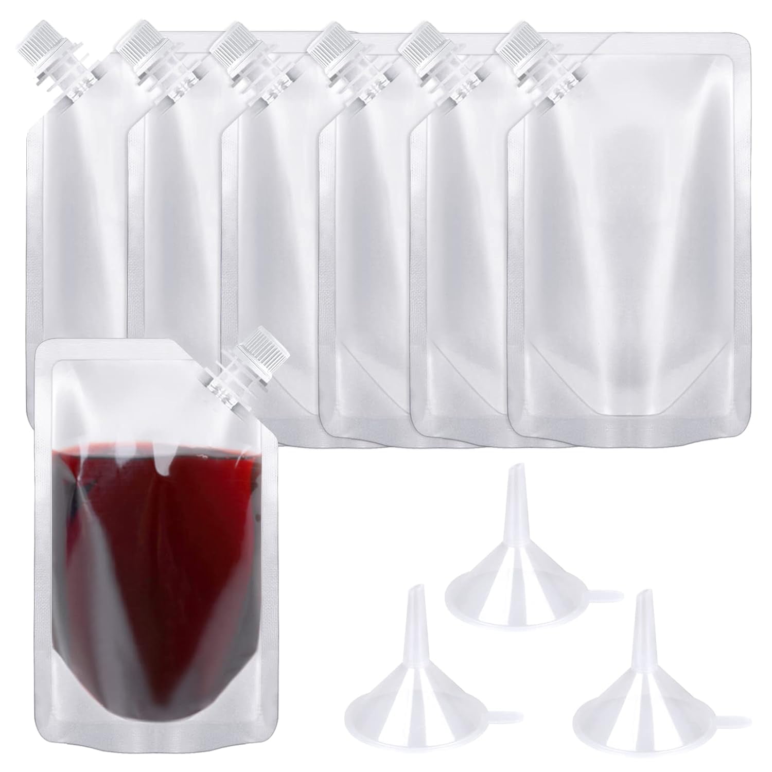 Neighborly Nook 24 Pcs Plastic Flasks, 8 Oz Concealable and Reusable ...
