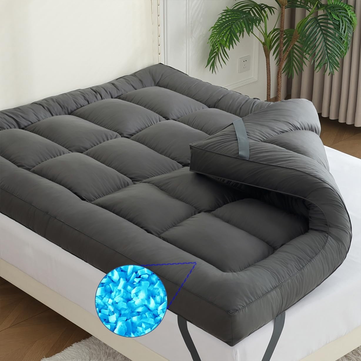 Neighborly Nook 5 Inch Goose Feather Mattress Topper Full Size, 100% ...