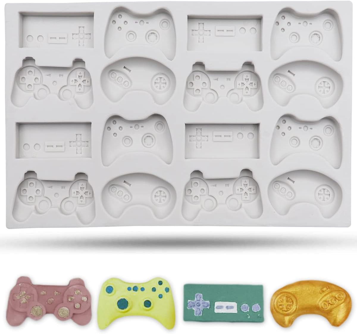 Neighborly Nook Game Controller Silicone Molds, 16 Cavity Non Stick ...
