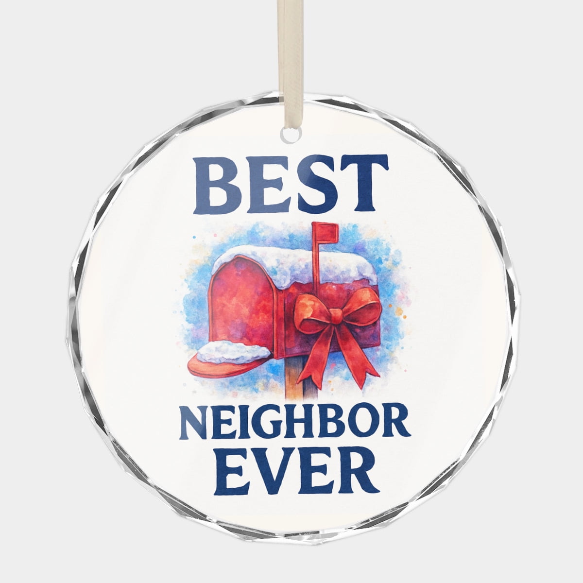 Neighbors Appreciation Quote Phrase Wish for Best Neighbor 3" Crystal ...