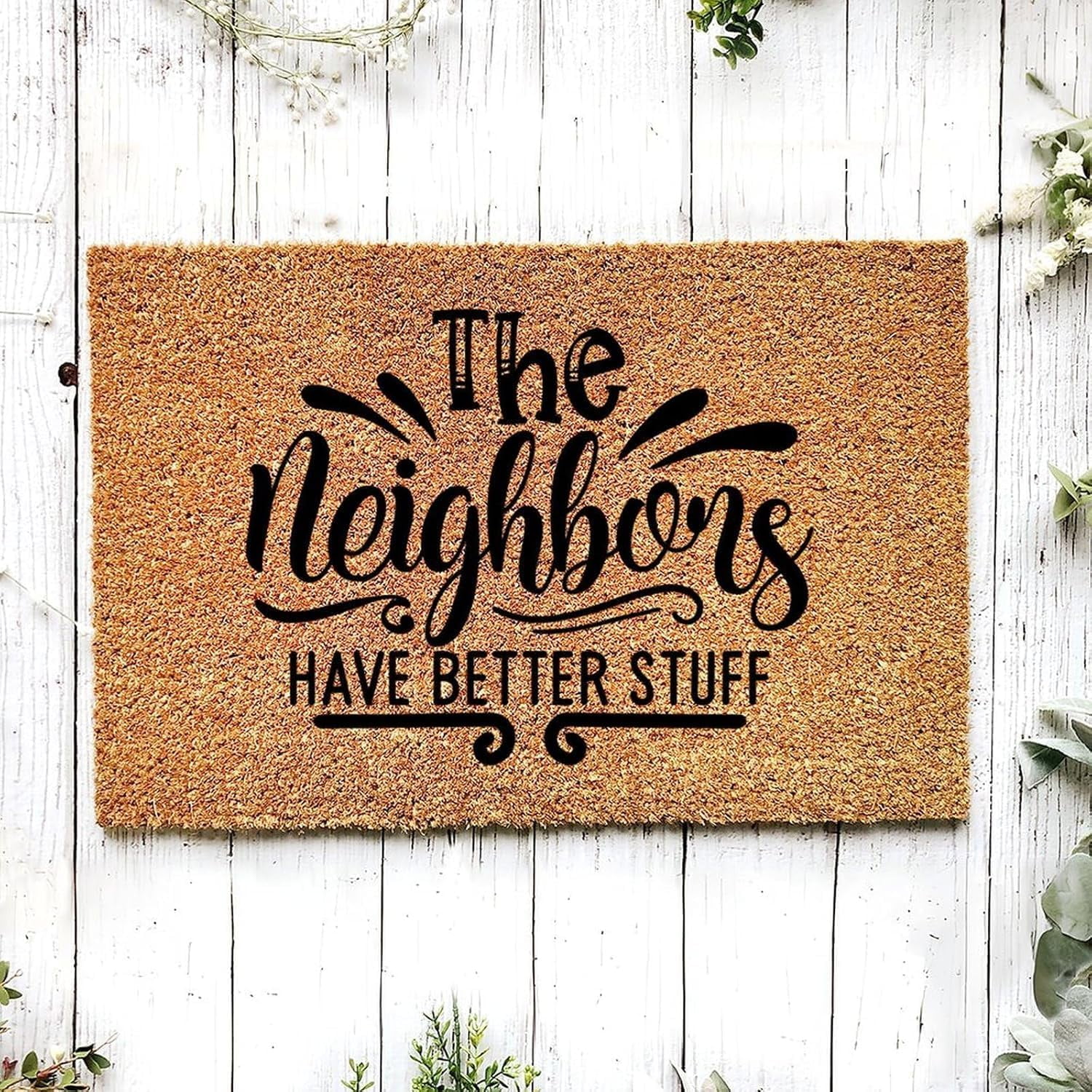The Neighbors Have Better Stuff Bath Mat Welcome Rug Non-Slip Dust ...