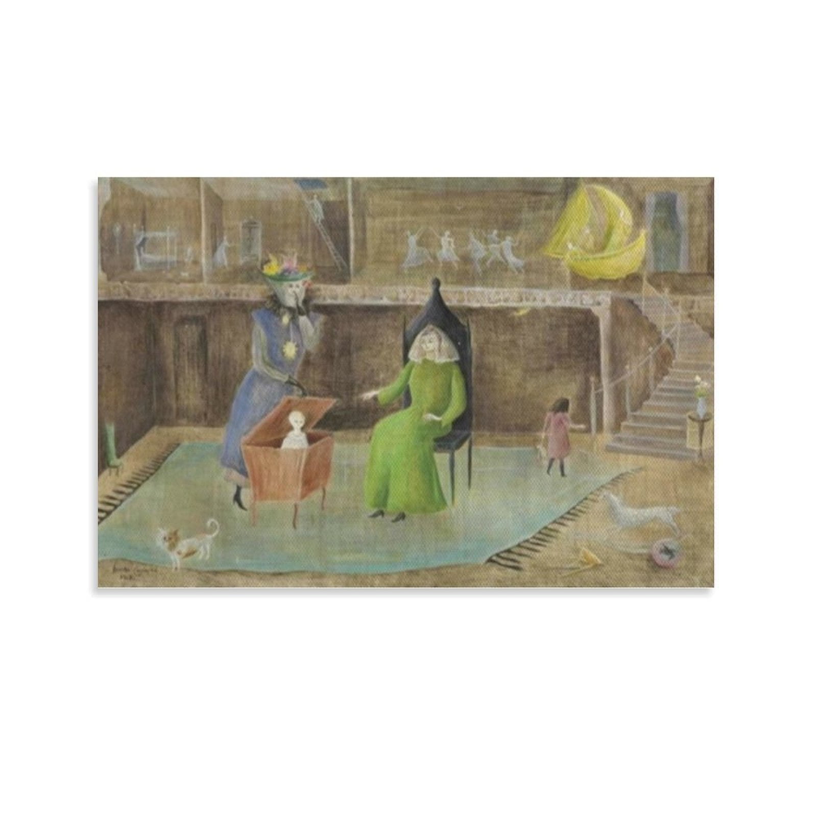 Neighbourly Advice by Leonora Carrington Painting Canvas Wall Art ...