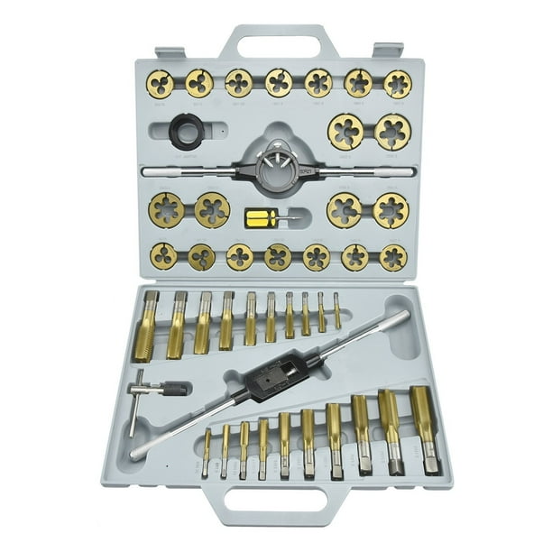 Neiko 00916A 45 Piece SAE Pro-Grade Large-Diameter Titanium Tap & Die ...