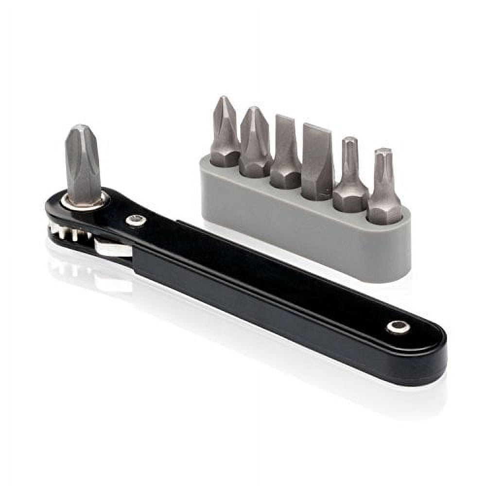 Neiko 03044A Mini Ratcheting Screwdriver and Bit Set, Pocket Size Close ...