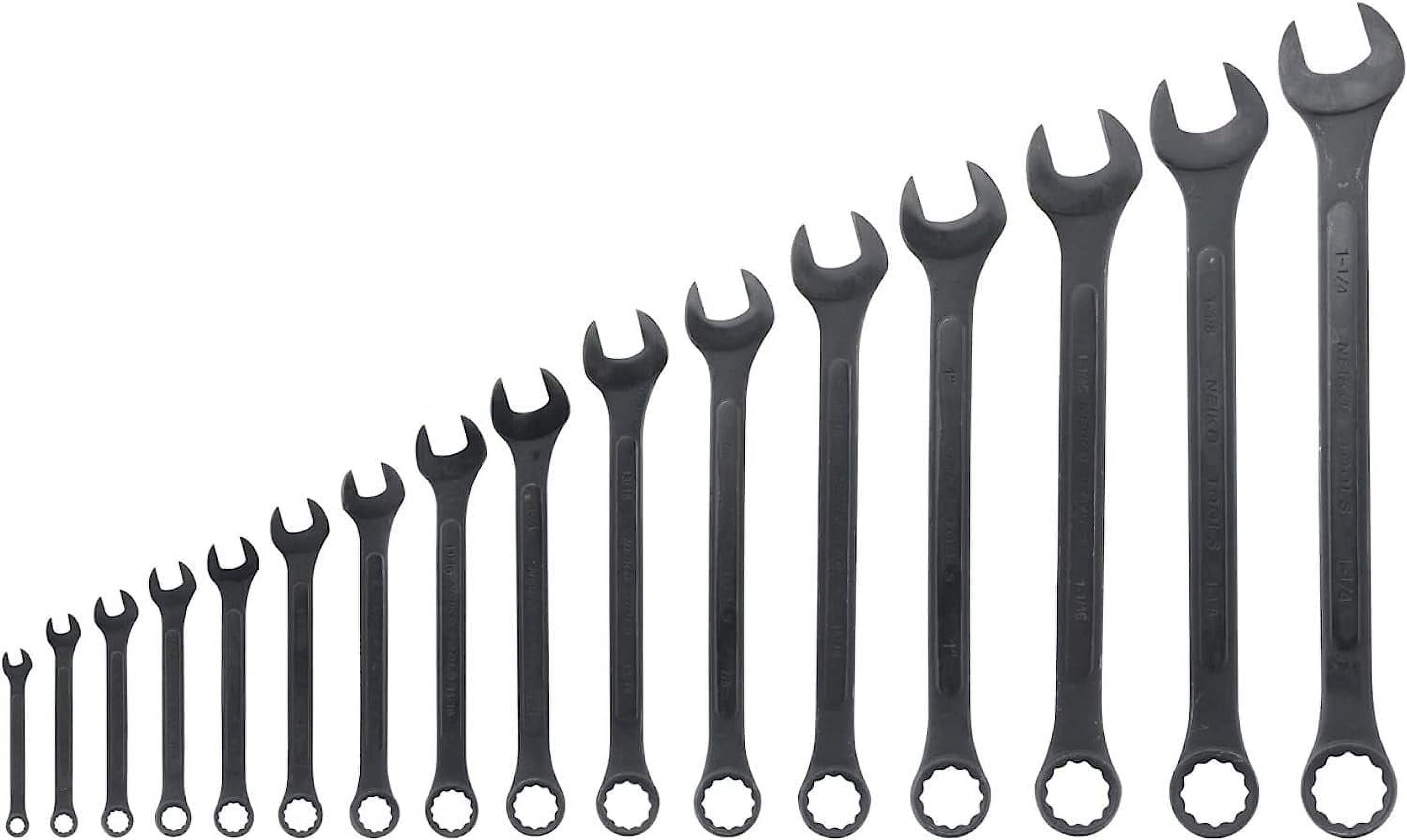 Neiko 03574A Jumbo Combination Wrench Set | 16 Piece | SAE | 1/4” to 1 ...
