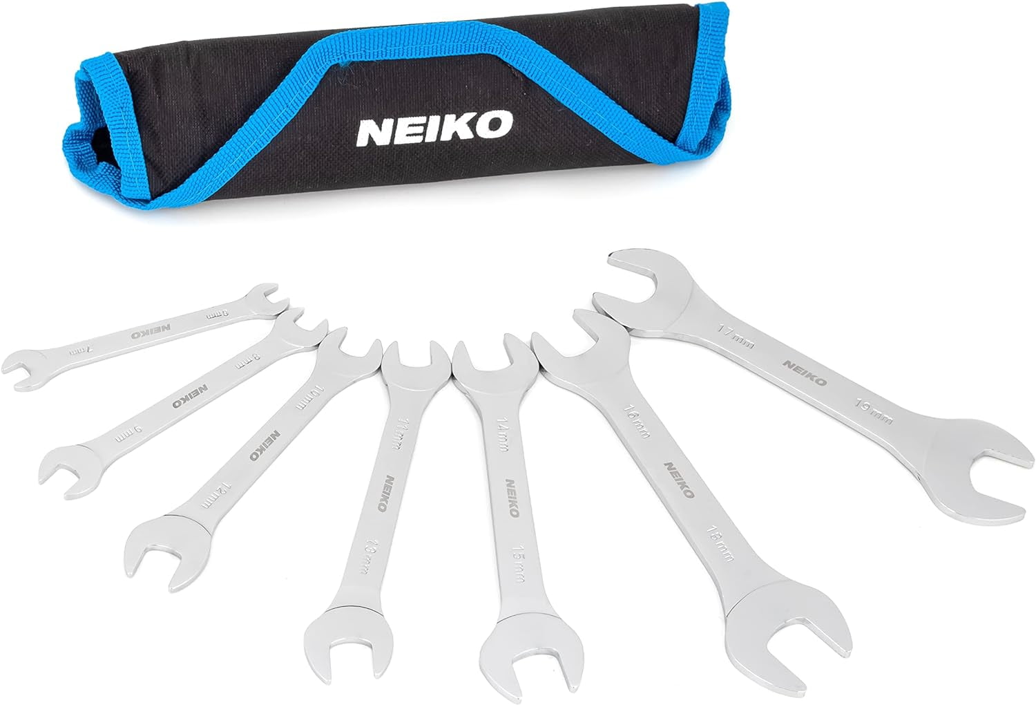 Neiko 03581A Super Thin Wrench Set, 3-4mm Thick, 7 Piece, Metric Sizes ...
