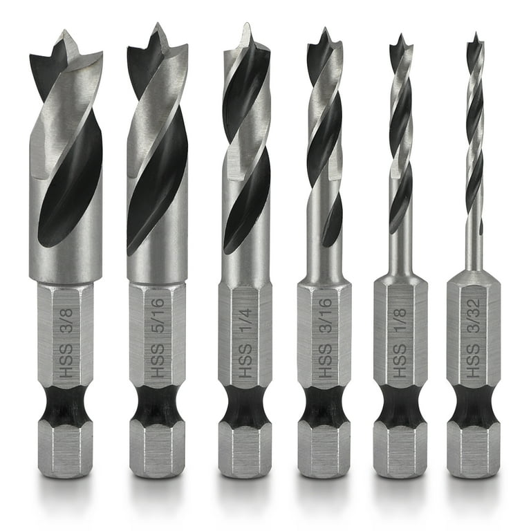 Brad point drill bit set store