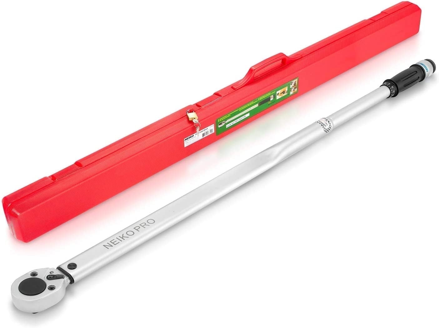 Neiko PRO 03710B 3/4-Inch-Drive Adjustable SAE Torque Wrench with ...