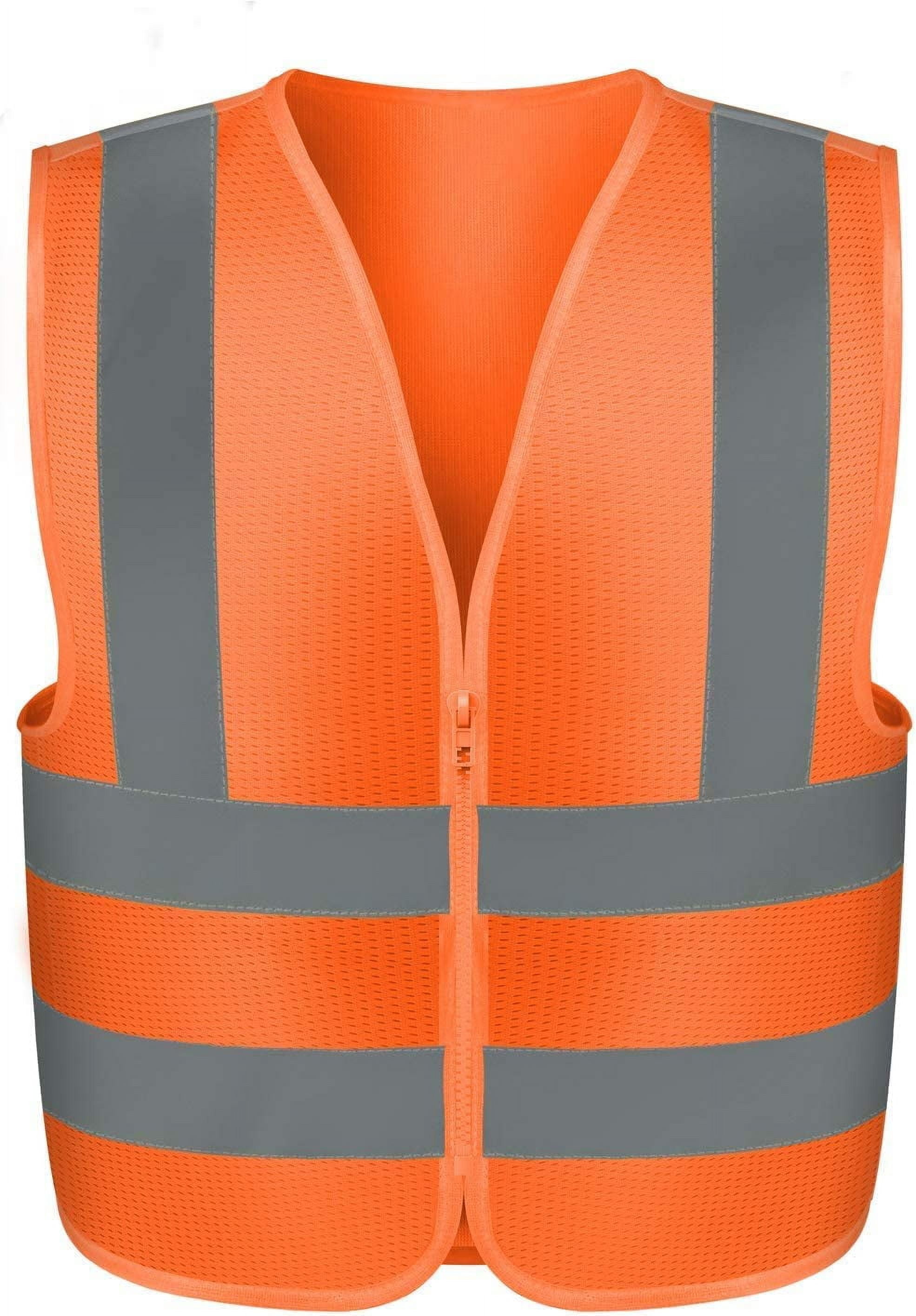 Neiko 53945A High-Visibility Safety Vest with Reflective Strips for ...