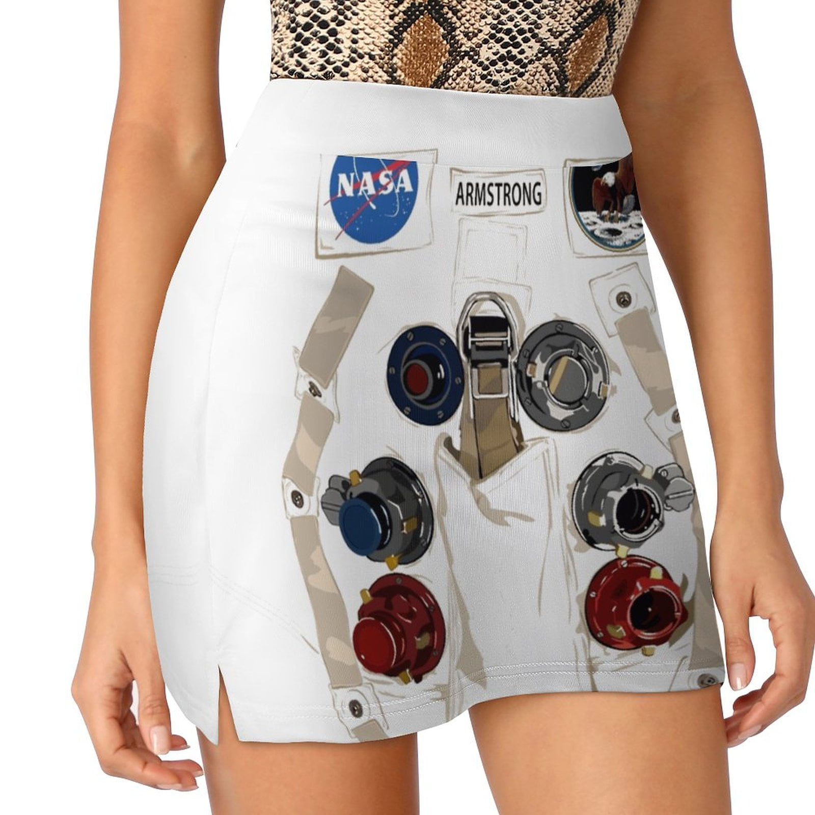 Neil Armstrong Astronaut Spacesuit Women's skirt Mini Skirts A Line ...