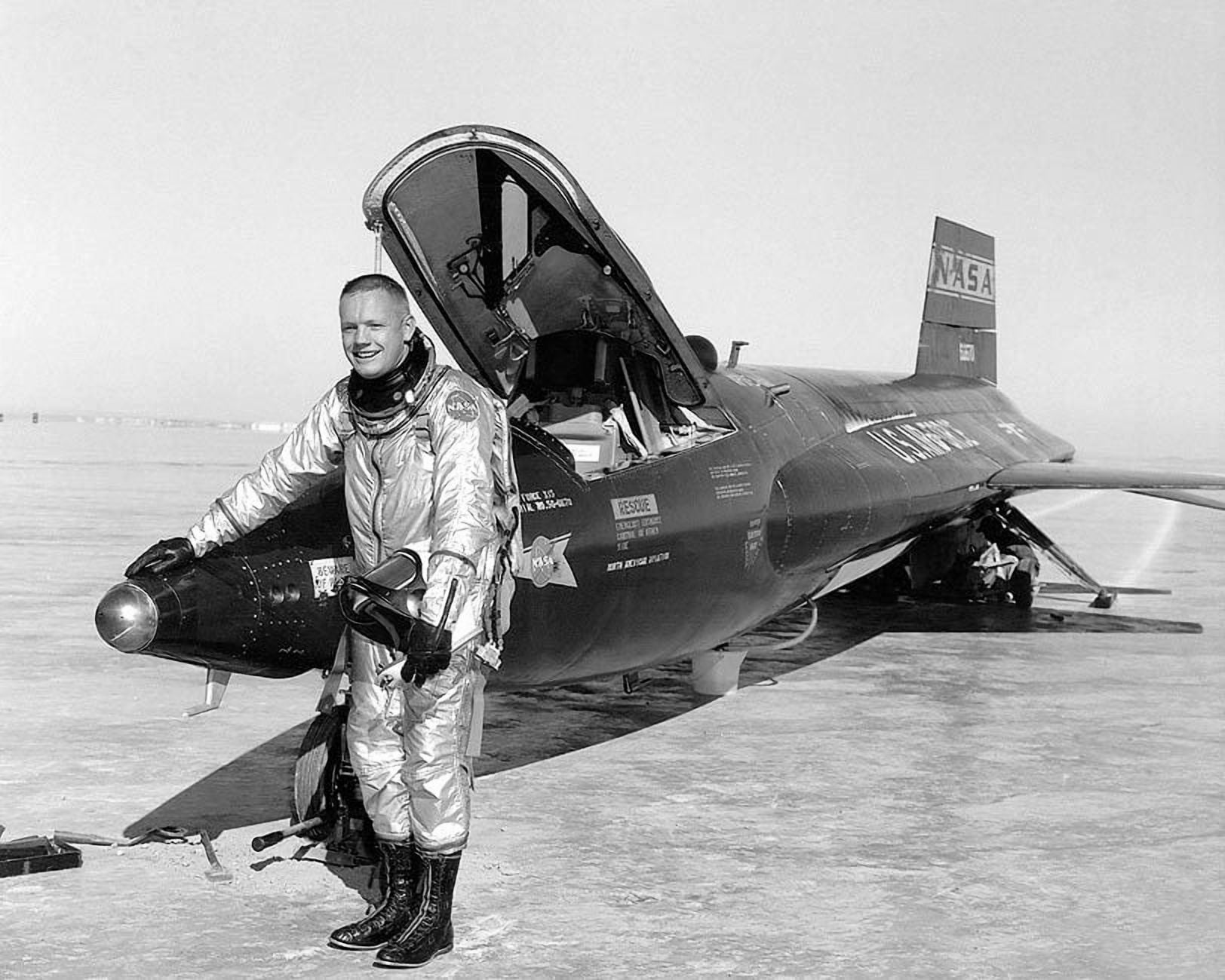 Neil Armstrong with X-15 - 20x30 Inch Laminated Aviation Poster ...