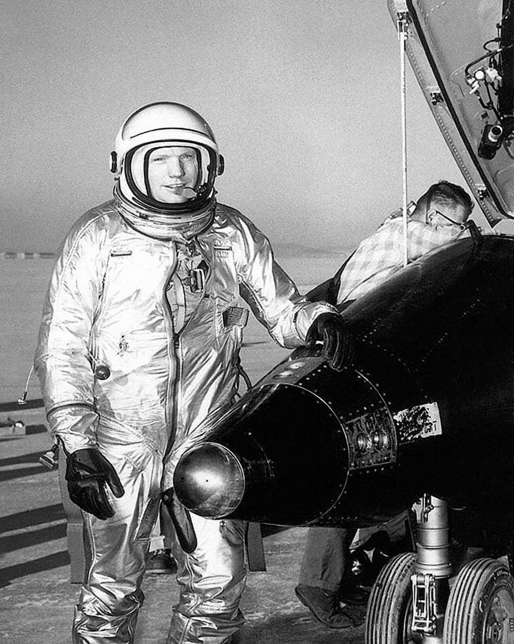 Neil Armstrong with X-15 NASA Style -1 - 24x36 Inch Laminated Aviation ...