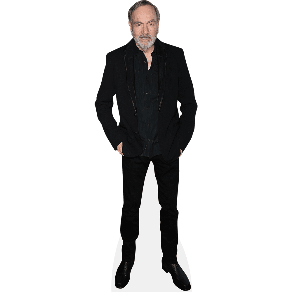 Neil Diamond (Black Jacket) Lifesize Cardboard Cutout Standee - Walmart.com