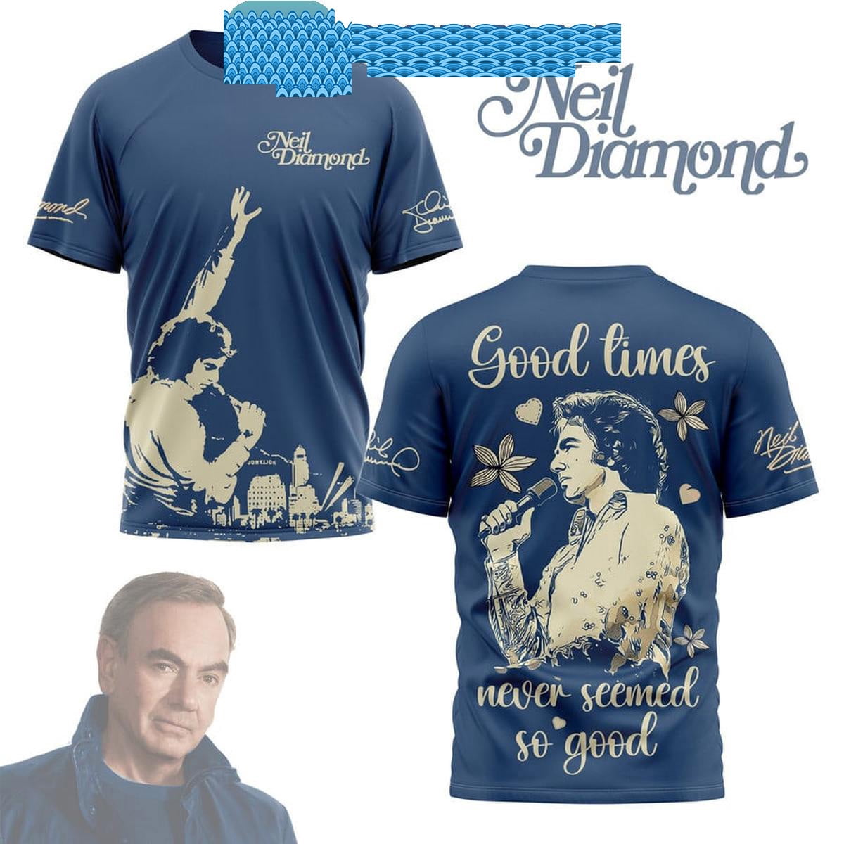 Neil Diamond Good Times Never Seemed So Good Hoodie T-Shirt - Walmart.com