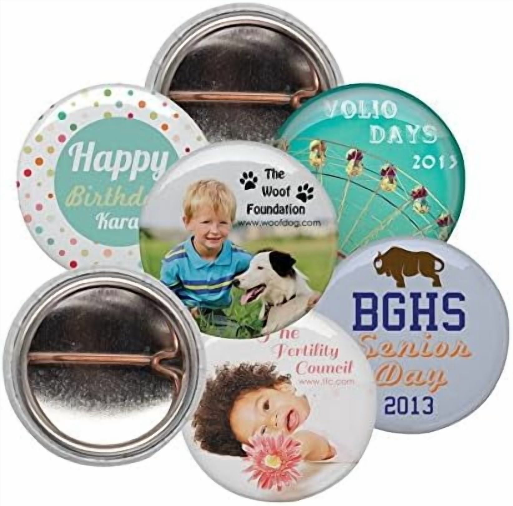 Neil Enterprises Inc.1" Pin Back Button Parts for Neil Button Machine ...