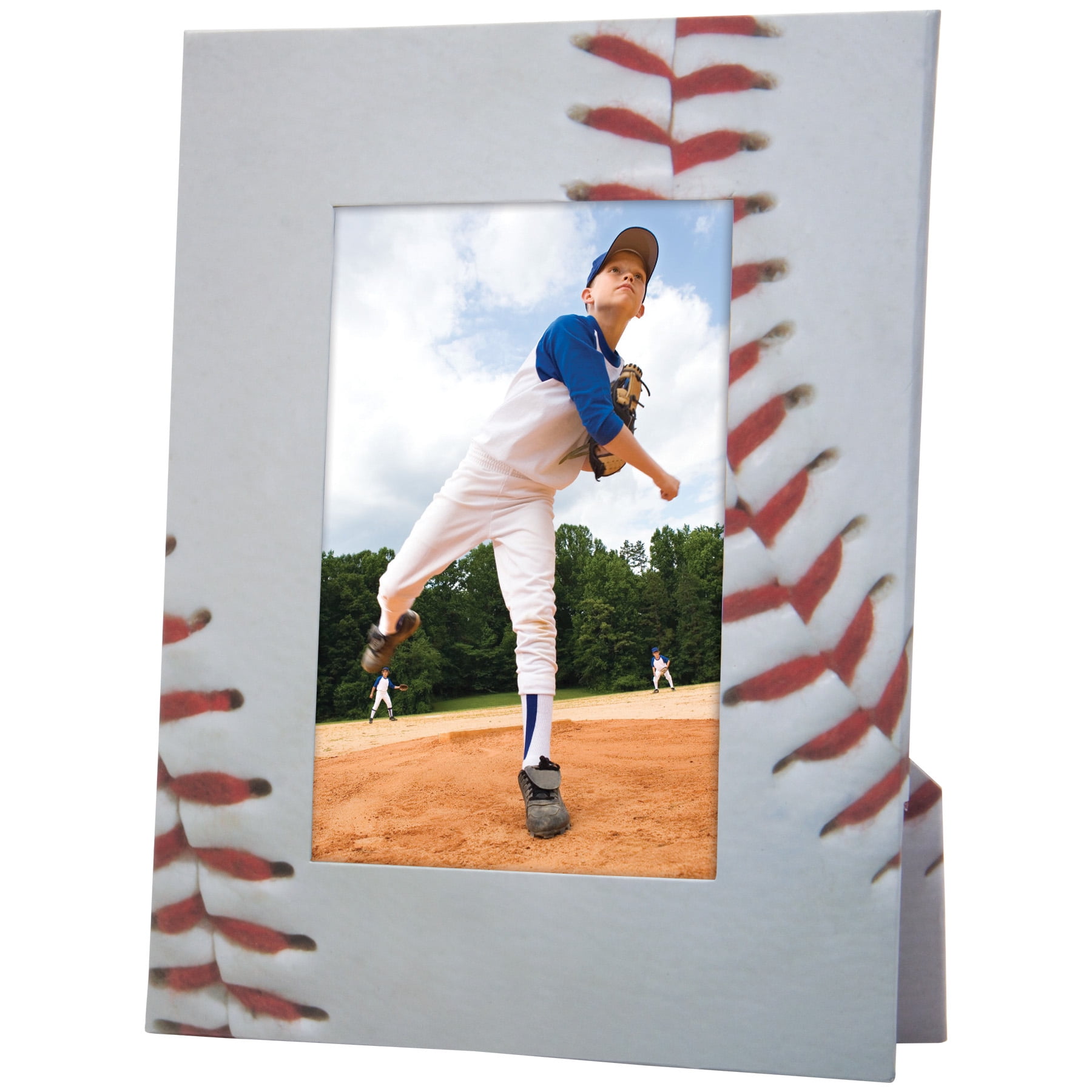 Neil Enterprises Inc. 4x6 or 5x7 White and Red Baseball Paper Single ...