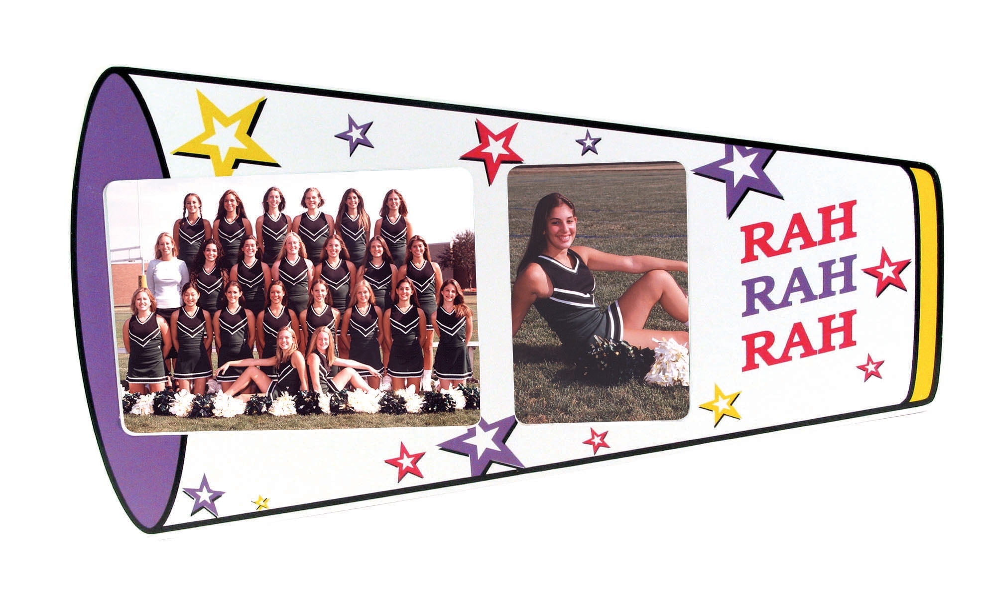 Neil Enterprises Inc Cheerleading Memory Mates 2-Photo Wooden Picture ...