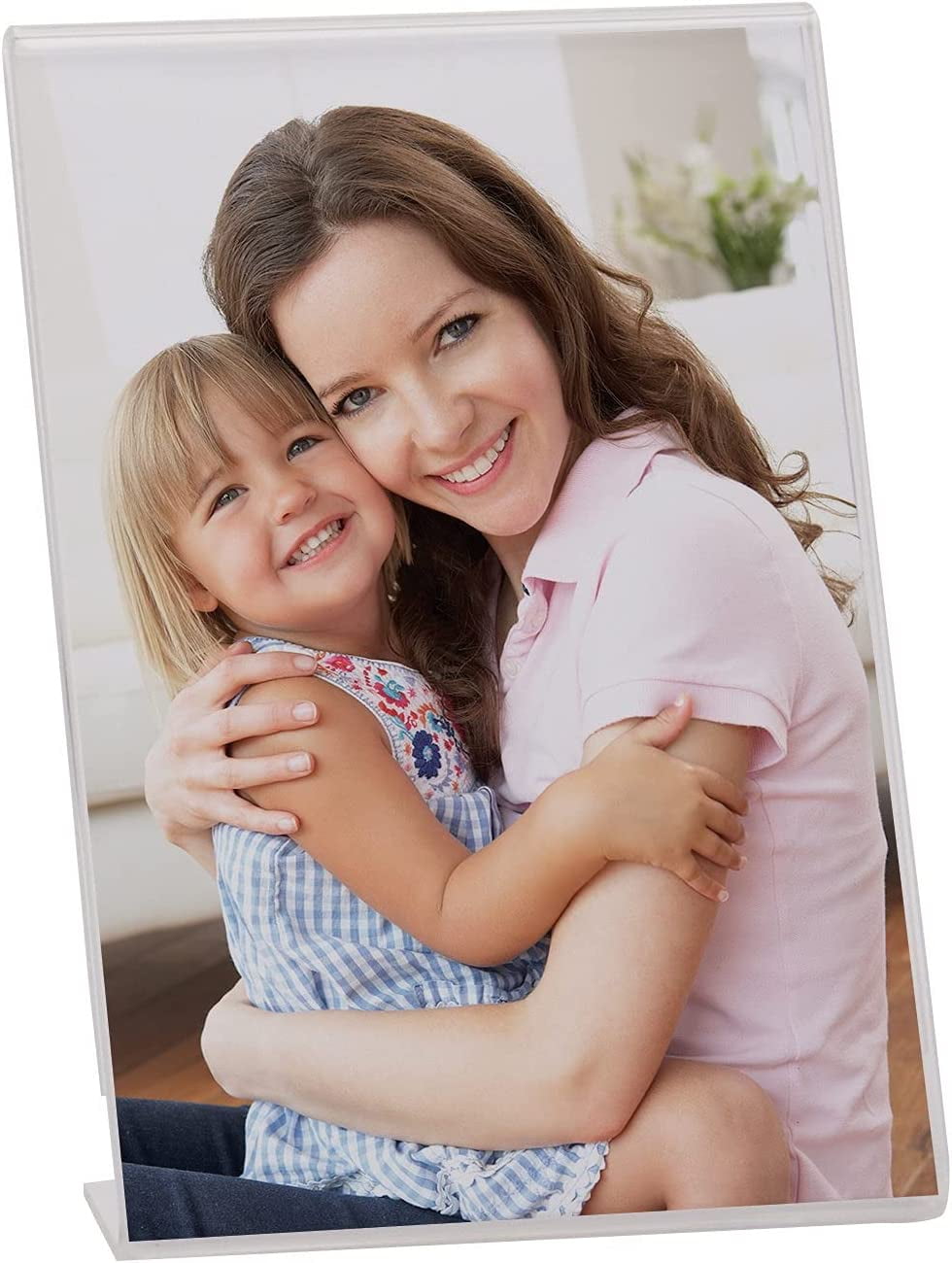 Neil Enterprises Inc. Clear Acrylic 3.5x5 Bent Easel Picture Frames ...