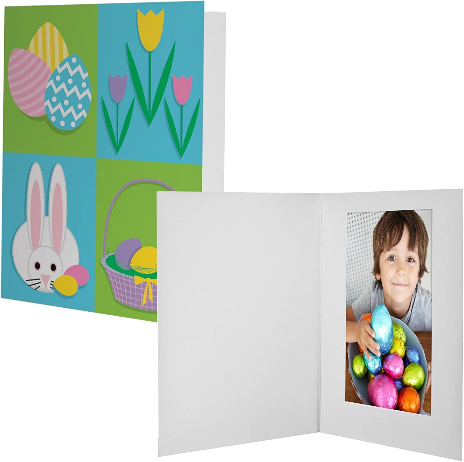 Neil Enterprises Inc. Easter Bunny 4" x 6" Quad Photo Folders - Pack of ...