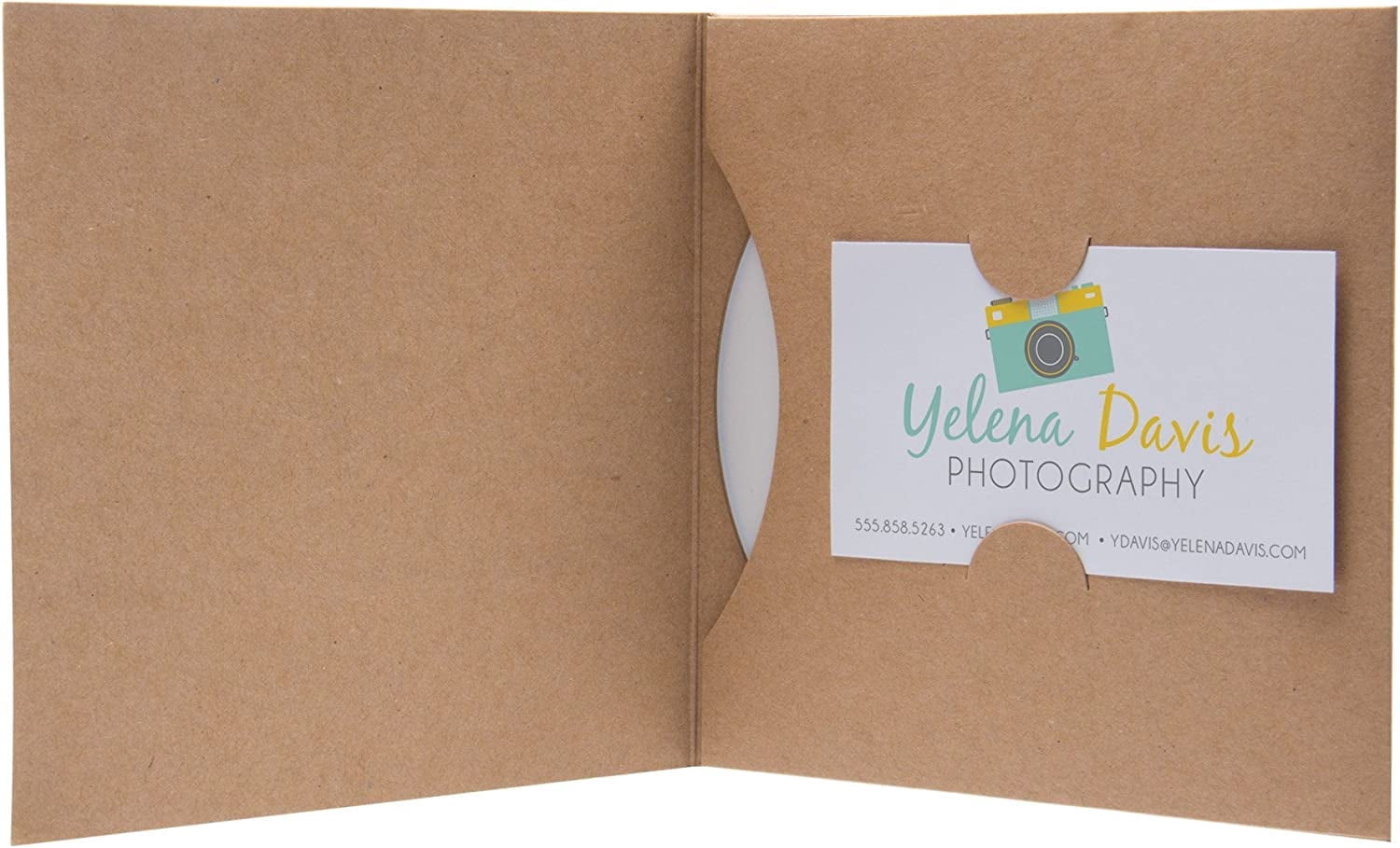 Neil Enterprises Inc. Kraft Paper CD or DVD and Business Card Holder ...