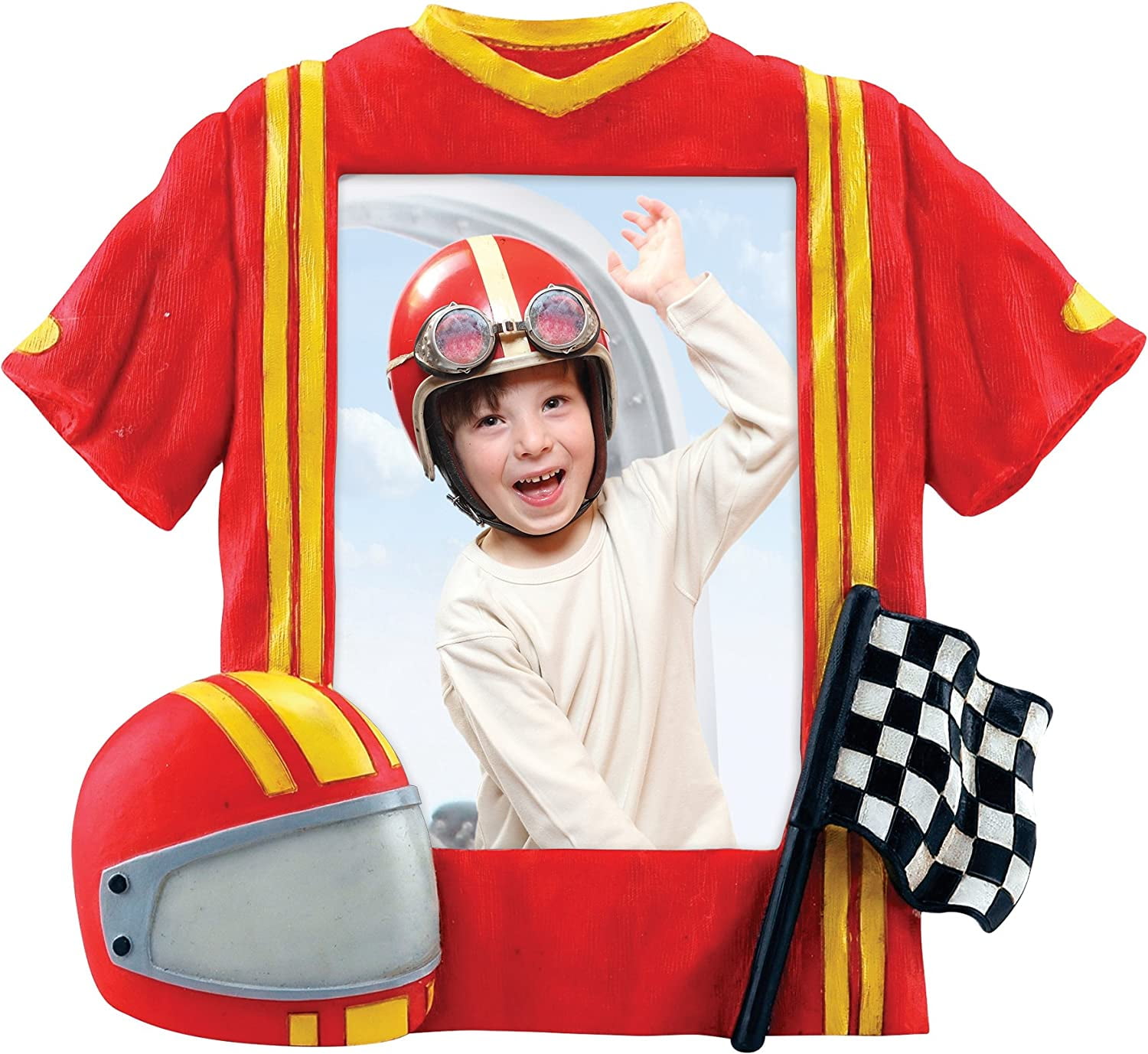 Neil Enterprises Inc. Red Race Car Driver Jersey 3.5" x 5" Picture ...