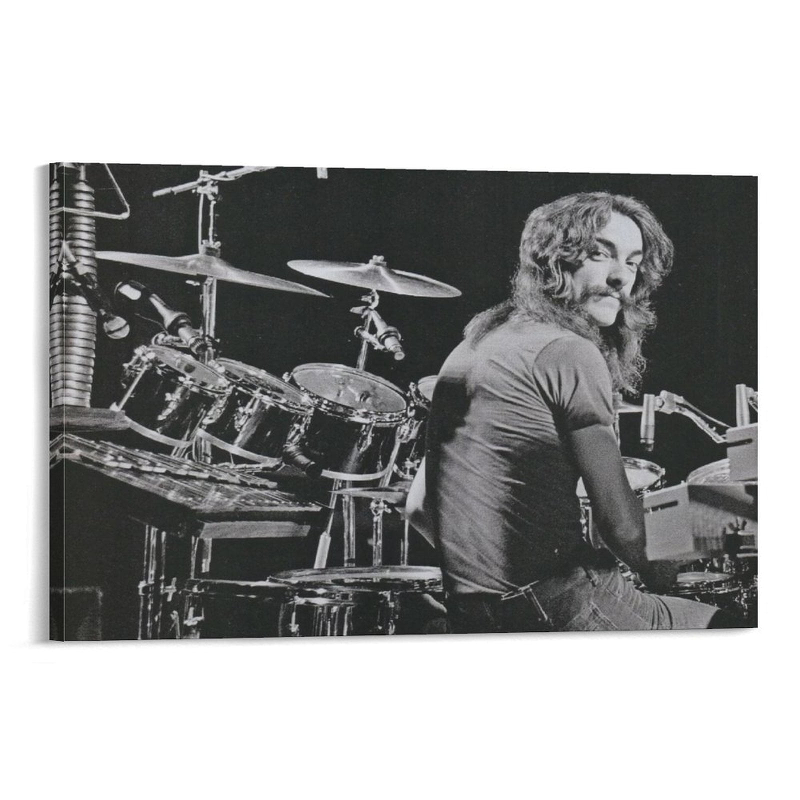 Neil Peart At The Kit Painting On Canvas Wall Art Poster Scroll Picture ...