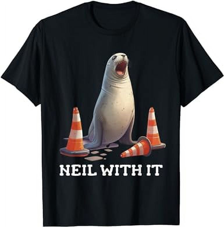 Neil With It Retro Seal Animals T-Shirt - Walmart.com