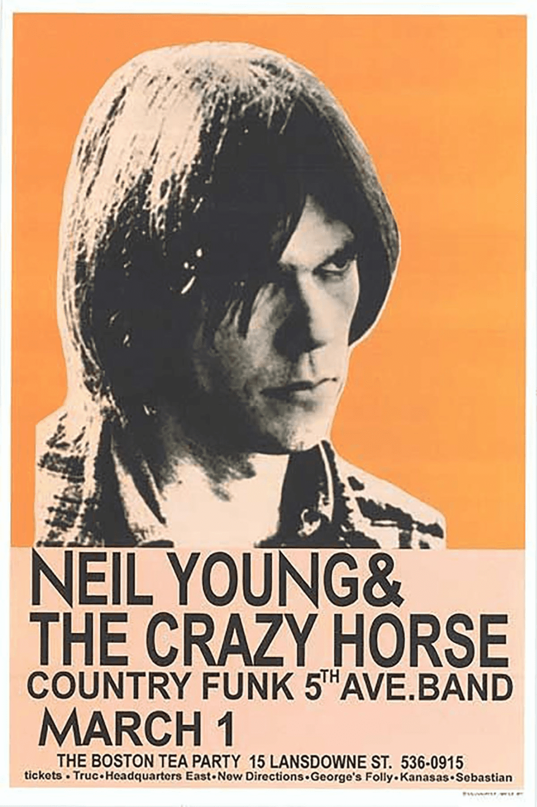 Neil Young Music Poster, Rock & Folk Legend, Vintage 70s Concert Art ...