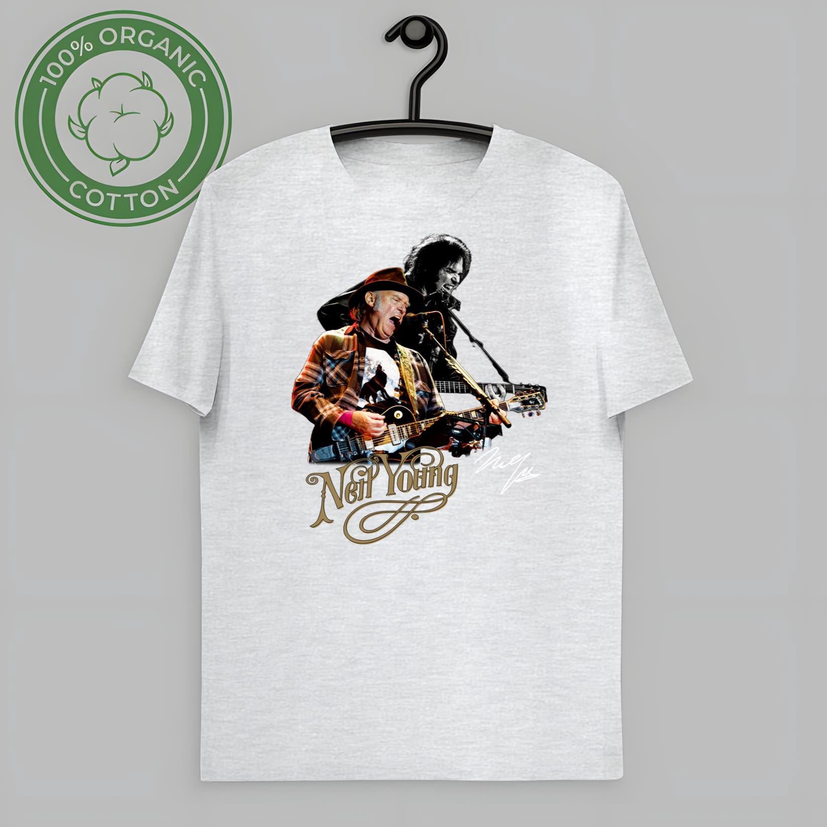 Neil Young guitar and lead vocal T shirt Buffalo Springfield Crazy ...