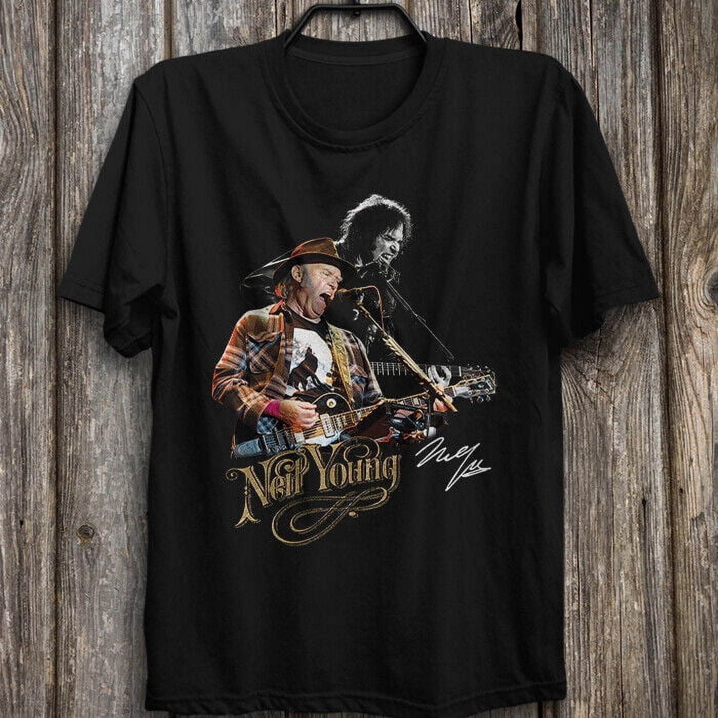 Neil Young guitar and lead vocal T shirt Buffalo Springfield Crazy ...