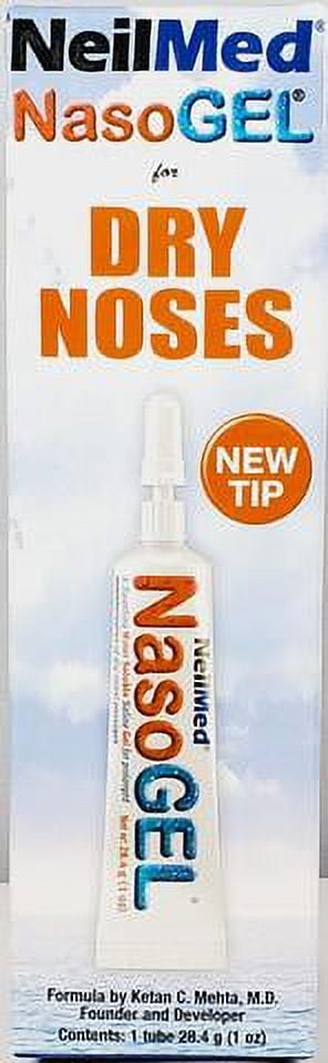 NeilMed NasoGel Drug-Free Saline Nasal Gel Tube - Dry Nose Moisturizing ...