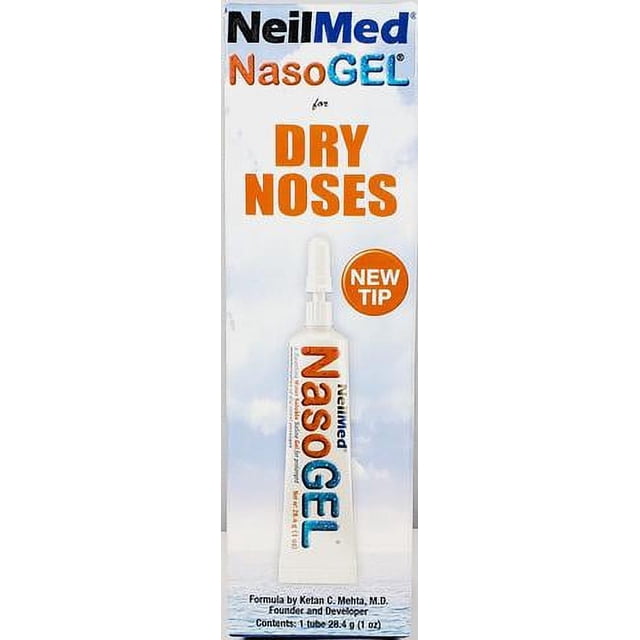 NeilMed NasoGel Drug-Free Saline Nasal Gel Tube - Dry Nose Moisturizing ...