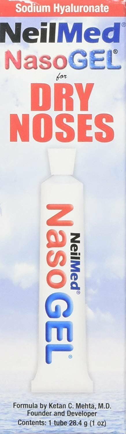 NeilMed Nasoge Drug-Free Salinel Drip Free Dry Nose Gel, 1oz, 2-Pack ...