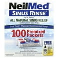 NeilMed Sinus Rinse All Natural Relief 100 Premixed Packets All-Natural ...