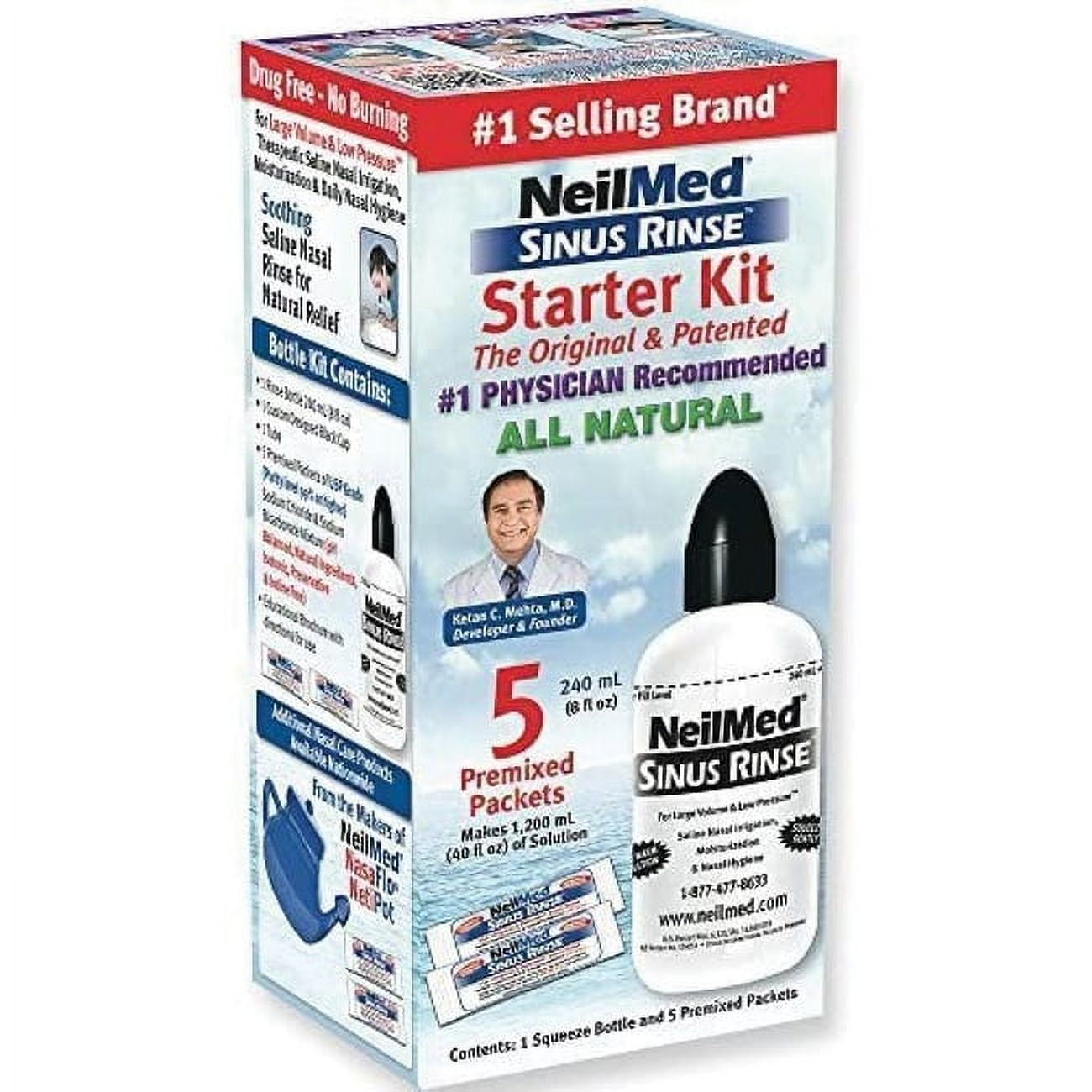 NeilMed Sinus Rinse Starter Kit 1 Each - Walmart.com