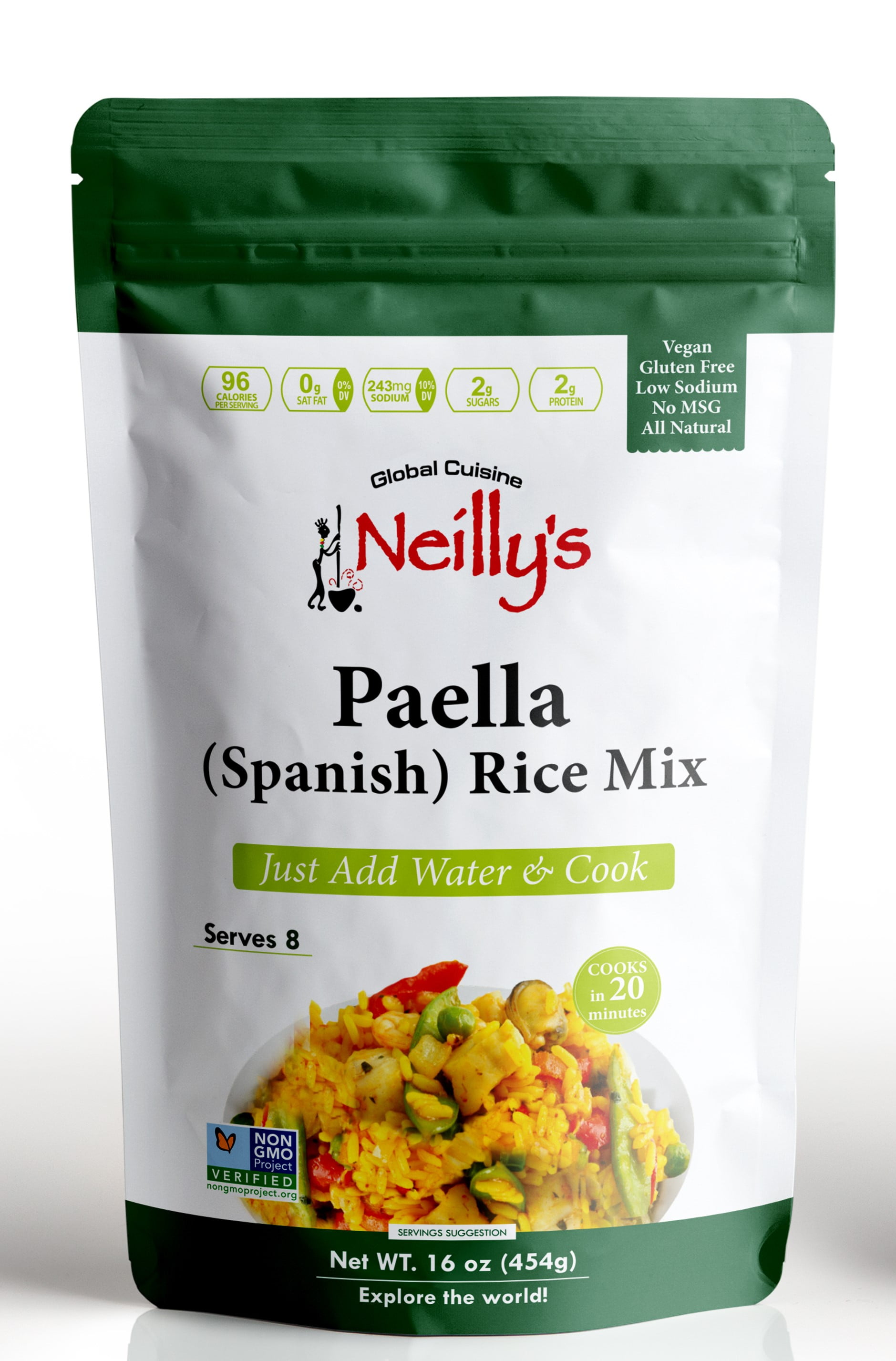 Neilly's Spanish Rice Mix (Paella rice 3 per Pack - 16oz Pouches ...