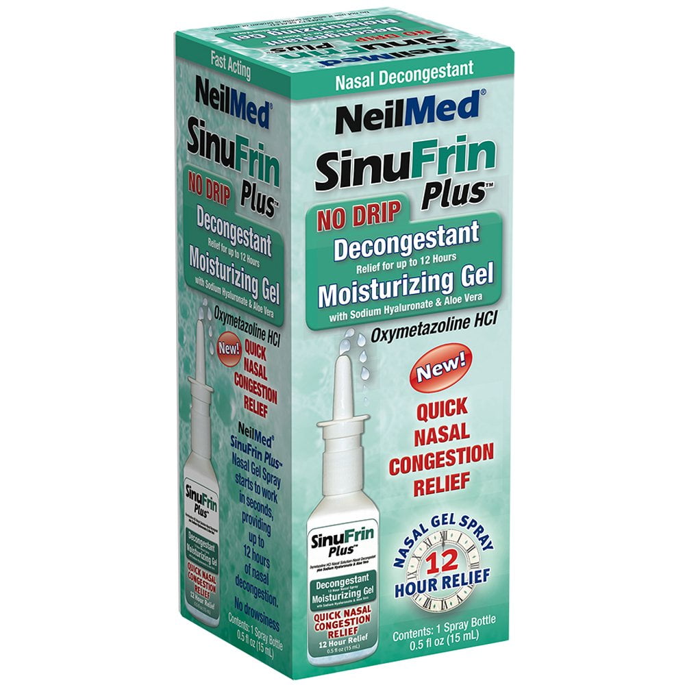Neilmed Sinufrin Plus Decongestant Moisturizing Gel, .5 Fluid Ounce ...