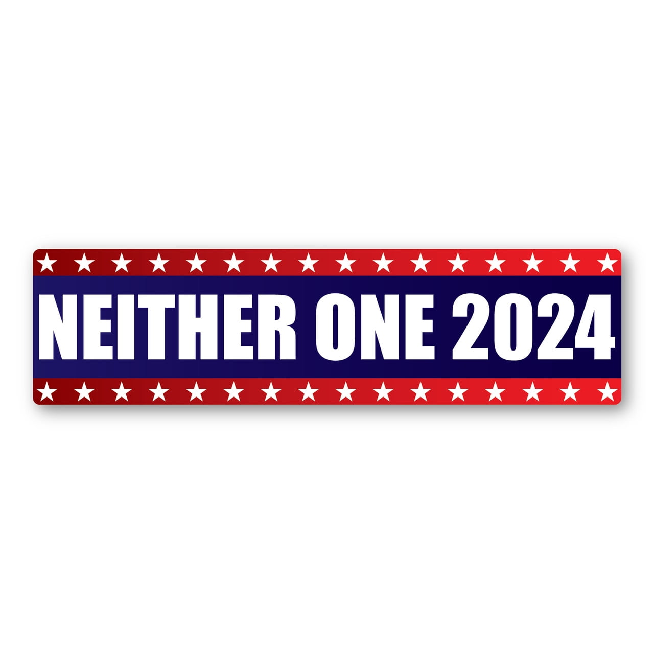 "Neither One" 2024 Bumper Strip Magnet - Walmart.com