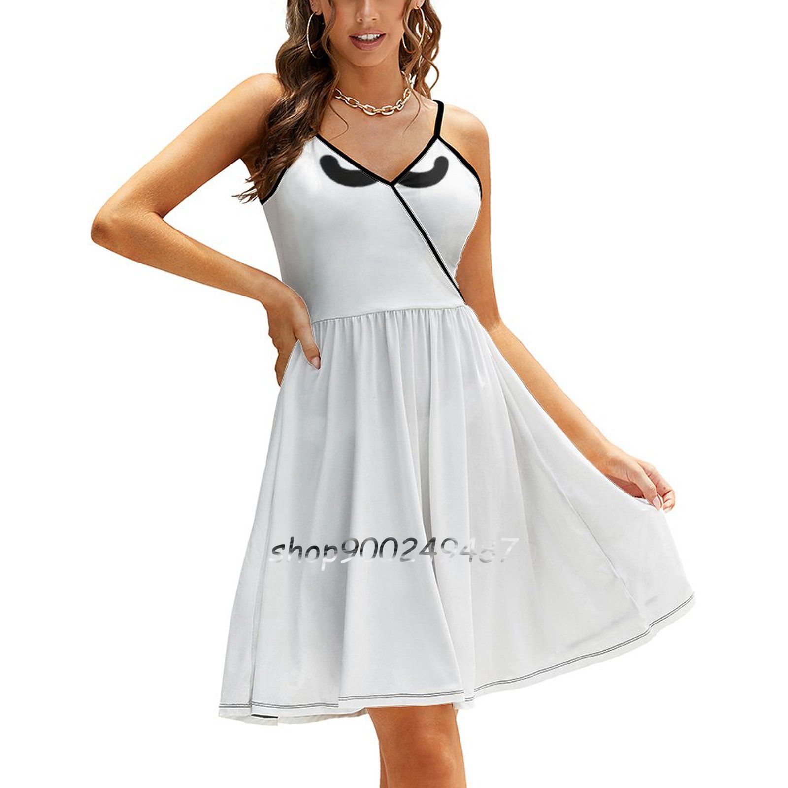 Neko Atsume-Pickles Evening Party Dresses Midi Sexy Dress Female Sweet ...